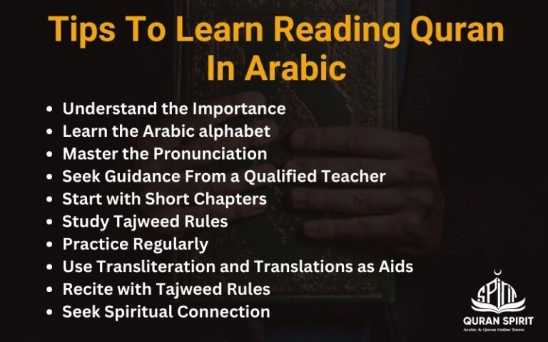How To Learn Reading Quran In Arabic - Quran Spirit